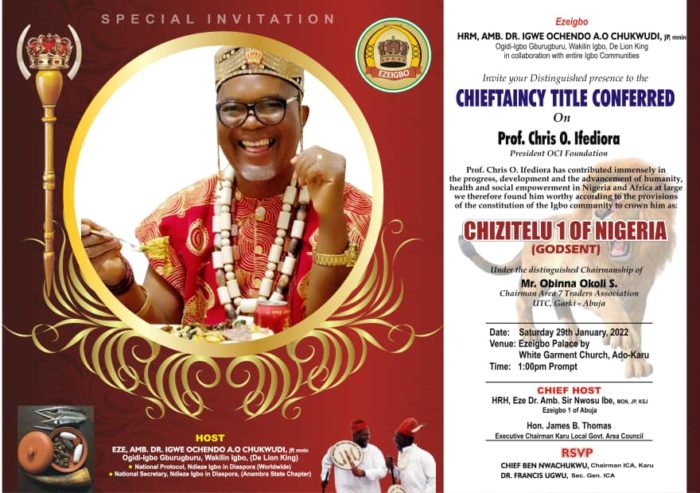 OCI Foundation | Onyebuchi Chris Ifediora | ALL THE PICS: Conferment of ...