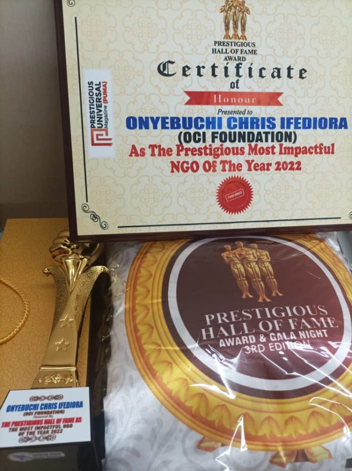 OCI Foundation | Onyebuchi Chris Ifediora | “Most Impactful NGO of the ...