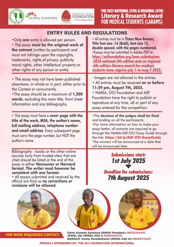 OCI Foundation | Onyebuchi Chris Ifediora | LAMS (LARAMS) Submissions: 2025 National (5th ...